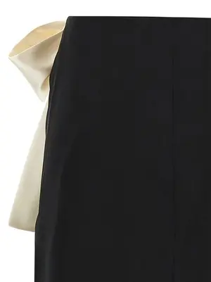 Saint Laurent Tied Draped Skirt