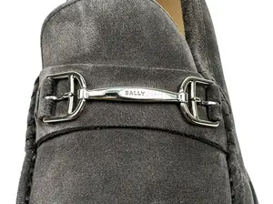 Bally Suede Loafer With Horsebit Detail