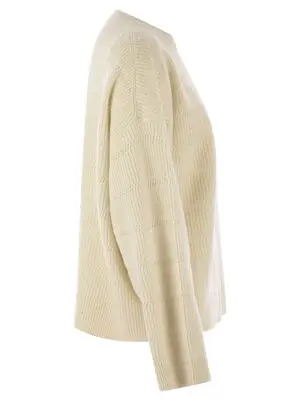 Brunello Cucinelli Long Sleeve Crew Neck Sweater