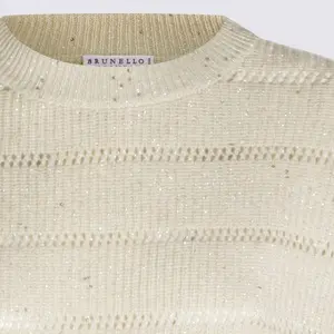 Brunello Cucinelli Long Sleeve Crew Neck Sweater