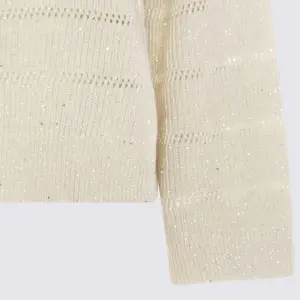 Brunello Cucinelli Long Sleeve Crew Neck Sweater