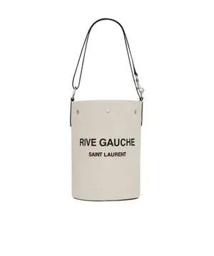 Saint Laurent Rive Gauche Bucket Bag - White