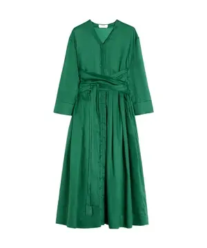 Max Mara Camilla Belted Midi Dress - Green