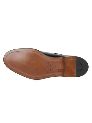 DOUCAL'S Leather Tassel Loafers - Black