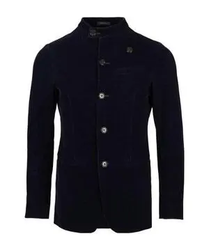 Emporio Armani Single-breasted Casual Jacket - Black