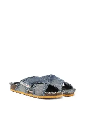 DIESEL® D-woodstock Crossover Denim Slides