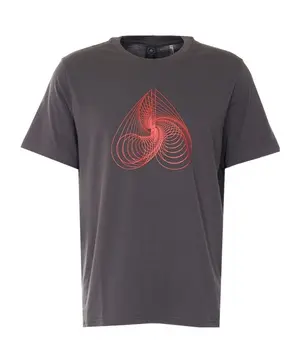 Moose Knuckles Graphic Printed Crewneck T-shirt - Cement