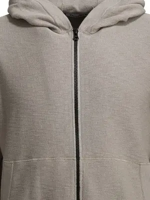 Stone Island Logo Patch Zip-up Hooded Jacket