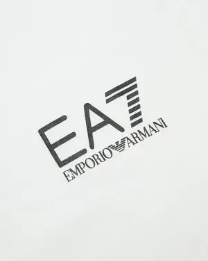 EA7 Hooded Jacket With Logo Print