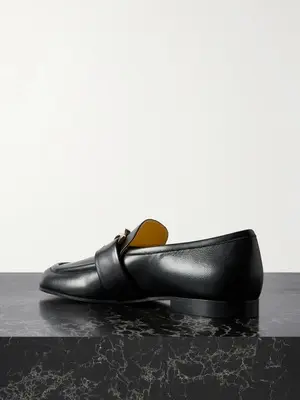 Proenza Schouler Leather Loafers With Monogram Detail