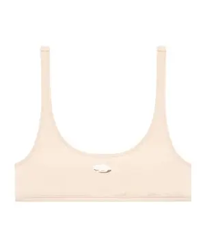 DIESEL® Chelsea-utlt Logo Cut-out Sports Bra - Nude