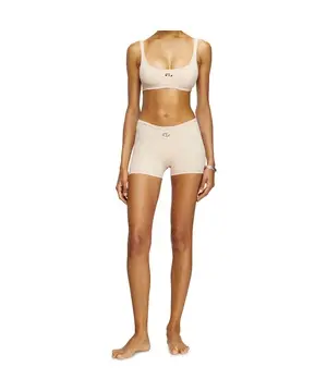 DIESEL® Chelsea-utlt Logo Cut-out Sports Bra - Nude