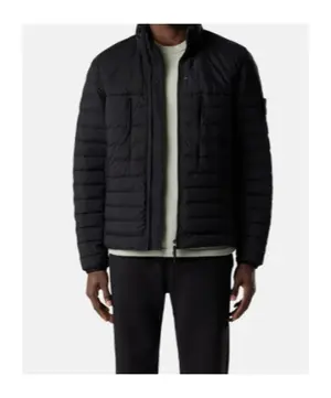 Stone Island Hooded Padded Coat - Black