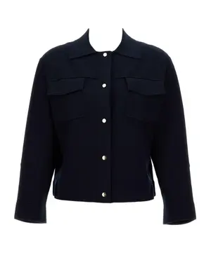 Max Mara Long Sleeve Casual Jacket With Chest Pockets