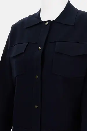 Max Mara Long Sleeve Casual Jacket With Chest Pockets