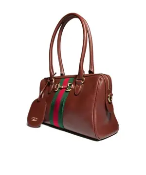 Gucci Medium Boston Bag With Web Detail