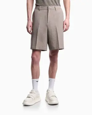 Emporio Armani Technical Seersucker Shorts