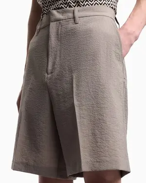 Emporio Armani Technical Seersucker Shorts
