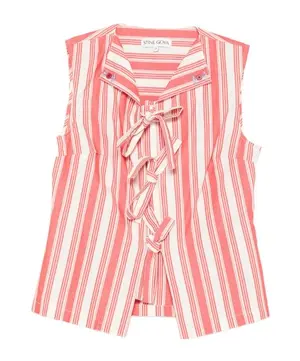Stine Goya Stine Goya Striped Sleeveless Front Tie Top No