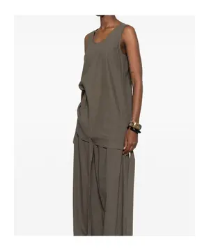 UMA WANG Sleeveless Round Neck Vest