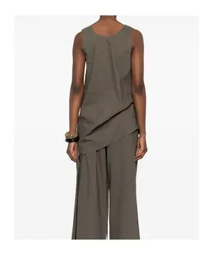 UMA WANG Sleeveless Round Neck Vest