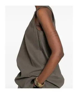 UMA WANG Sleeveless Round Neck Vest