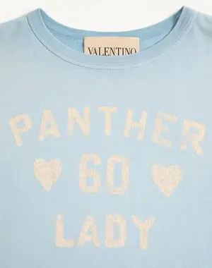 Valentino Garavani Crewneck T-shirt With Graphic Print - Blue