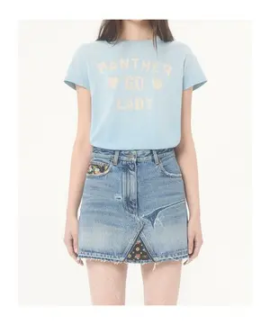Valentino Garavani Crewneck T-shirt With Graphic Print - Blue