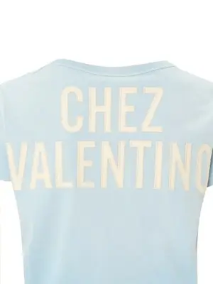 Valentino Garavani Crewneck T-shirt With Graphic Print - Blue