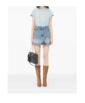 Valentino Garavani Crewneck T-shirt With Graphic Print - Blue