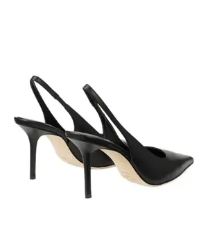 JIMMY CHOO Love Pointed Slingback Court Pumps - Black