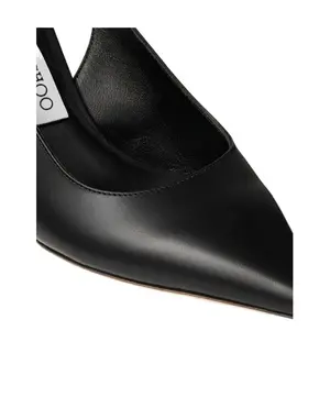 JIMMY CHOO Love Pointed Slingback Court Pumps - Black