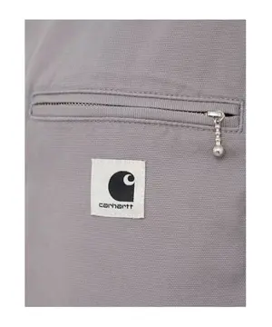 Carhartt Work In Progress Long Casual Jacket With Button Closure And Logo Detail