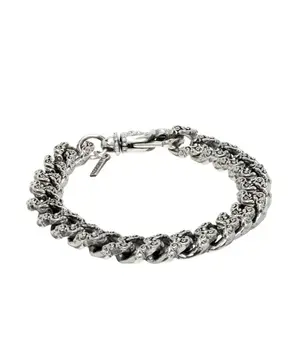 Emanuele Bicocchi Small Flourish Chain Bracelet - Silver