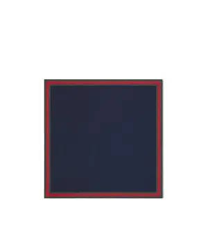 Gucci Cotton Silk Pocket Square With Web - Blue