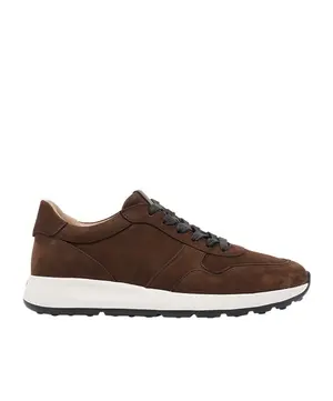 TOD'S Round Toe Lace-up Sneakers - Black