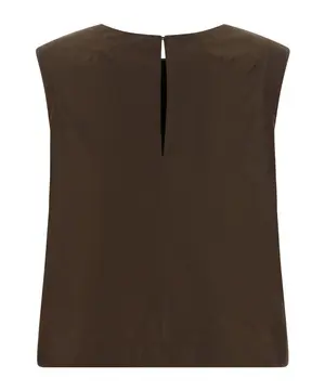 P.a.r.o.s.h Sleeveless Top With Teardrop Cutout - Green