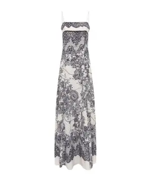 BLUGIRL Suspender Dress - Gray