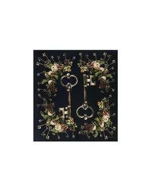 Dolce & Gabbana Silk Printed Silk Scarf - Green