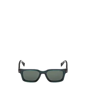 Zegna Full-rim Rectangular Sunglasses - Gray