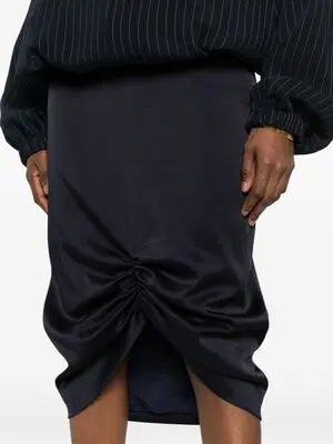 Valentino Garavani Ruched Midi Skirt
