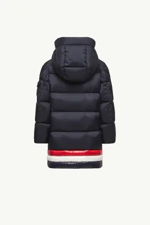 Moncler Marat Hooded Down Jacket With Tricolour Trim
