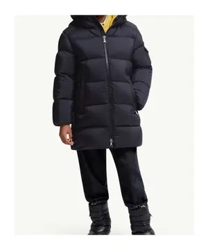 Moncler Marat Hooded Down Jacket With Tricolour Trim