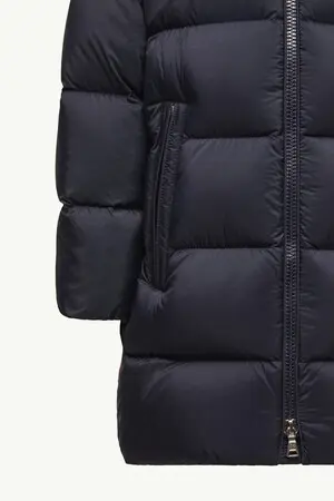 Moncler Marat Hooded Down Jacket With Tricolour Trim