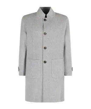 Eleventy Long Sleeve Coat - Gray