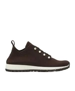 JIMMY CHOO Veles Embellished Sneakers - Brown