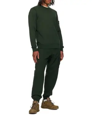 Stone Island Logo Patch Tapered Cargo Pants