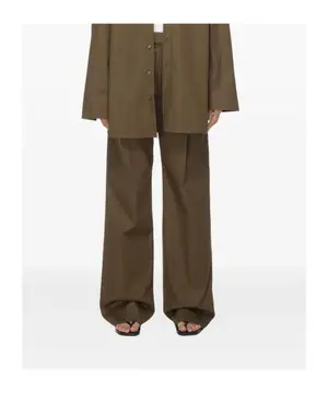 Carven Pleated Front Cotton Trousers