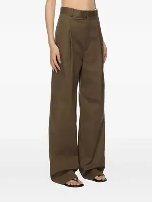 Carven Pleated Front Cotton Trousers