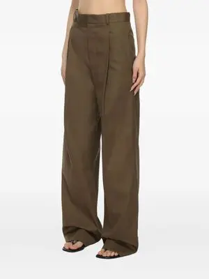 Carven Pleated Front Cotton Trousers